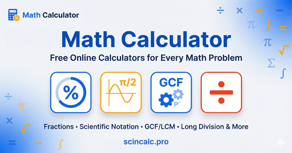 Math Calculator - Free Online Math Tools for Students & Teachers